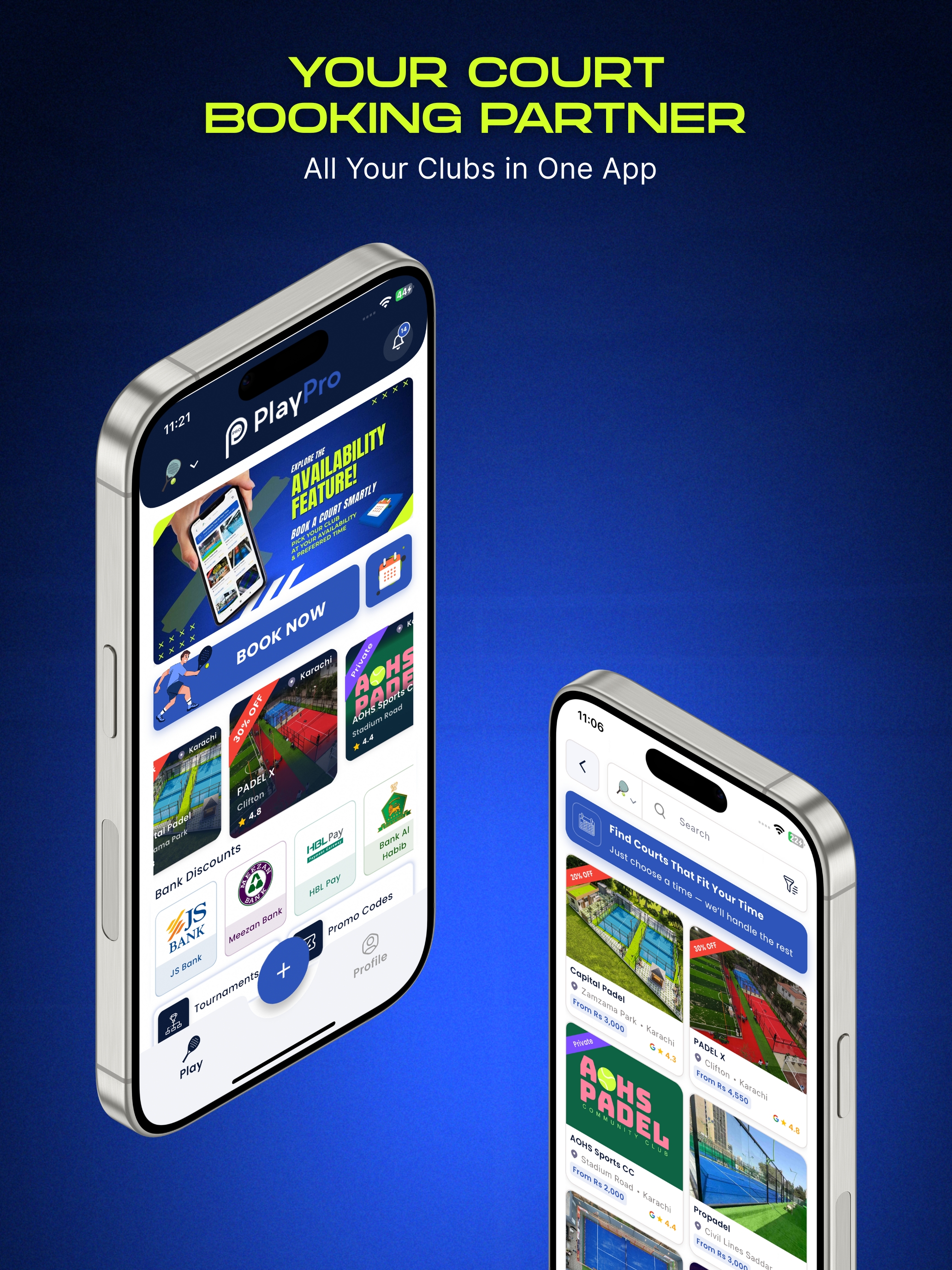 Court Booking App in Pakistan | Padel Community | PlayPro